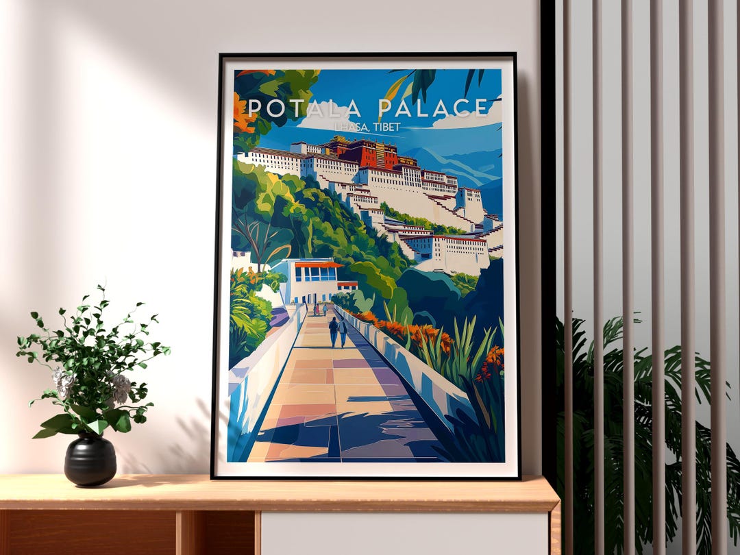 Potala Palace Print - Tibet Wall Art - China Poster - Travel Wall Art ...