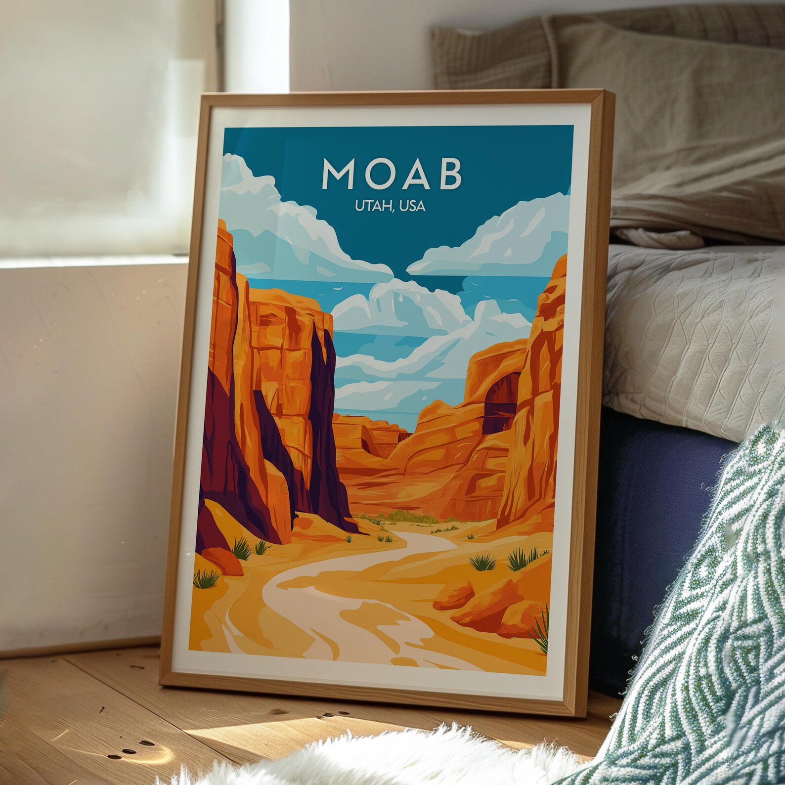 Moab Utah National Park Poster: Travel Wall Art Print - Etsy