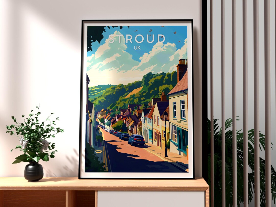 Stroud Travel Poster: England Nature Art Print - Etsy Australia