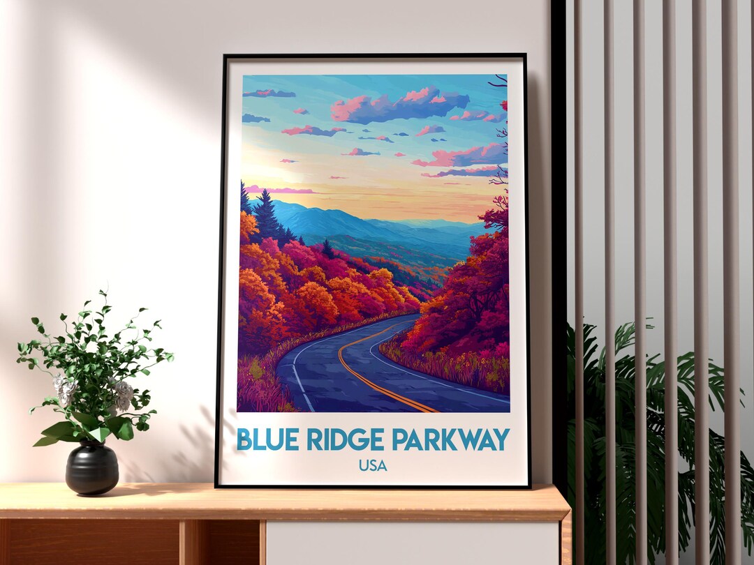 Blue Ridge Parkway Poster: USA National Park Art Print - Etsy