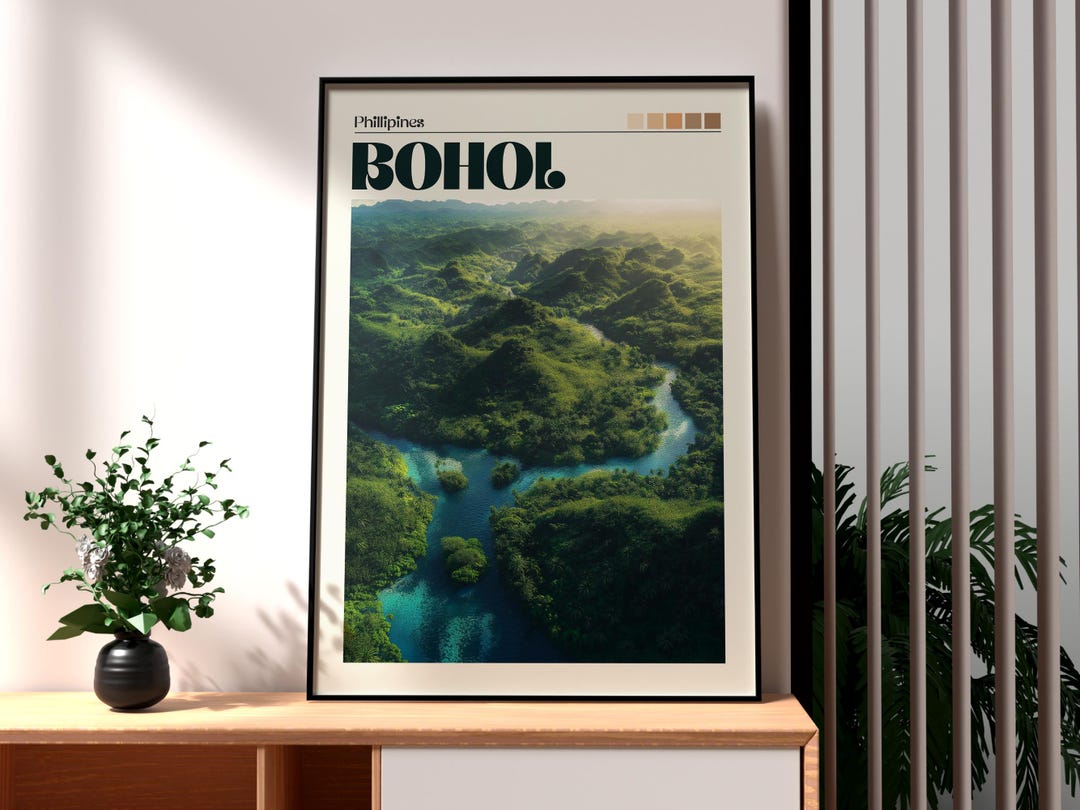 Bohol Poster - the Philippines Wall Art - Bohol Island Print ...