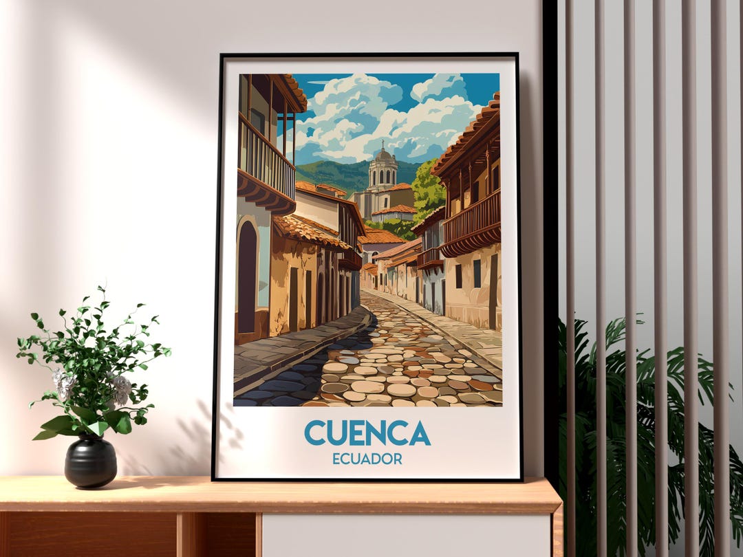 Cuenca Ecuador Travel Poster: South America Art Print - Etsy