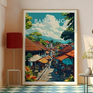 Bandung Travel Print - Bandung Wall Art - Bandung Travel - Travel Wall ...