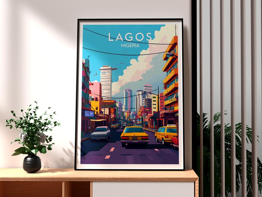 Lagos Poster - Nigeria Print - Lagos Travel Wall Art - Africa Travel ...