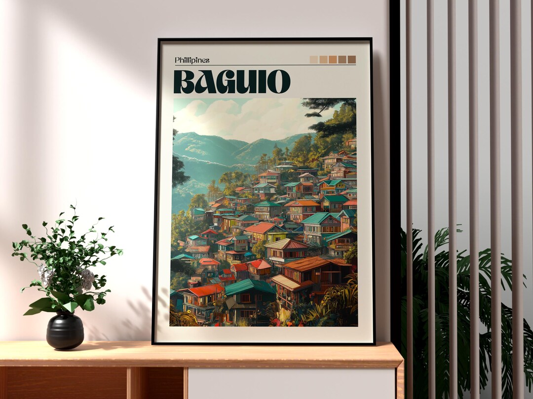 Baguio Poster - the Philippines Wall Art - Baguio Print - Philippines ...