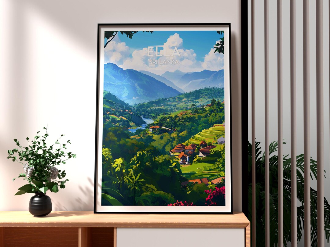 Ella Poster - Sri Lanka Wall Art - Ella Wall Art - Nuwara Eliya Poster ...