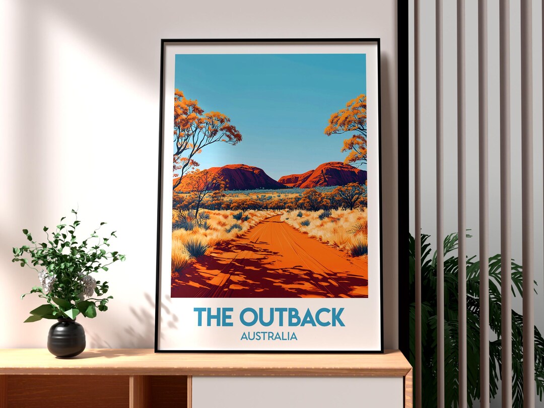 The Outback Print - Australia Wall Art - the Outback Poster - Travel ...