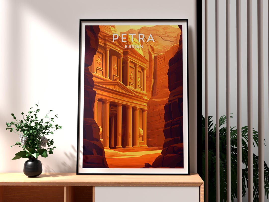 Petra Print - Jordan Wall Art - Petra Jordan Poster - Travel Wall Art ...