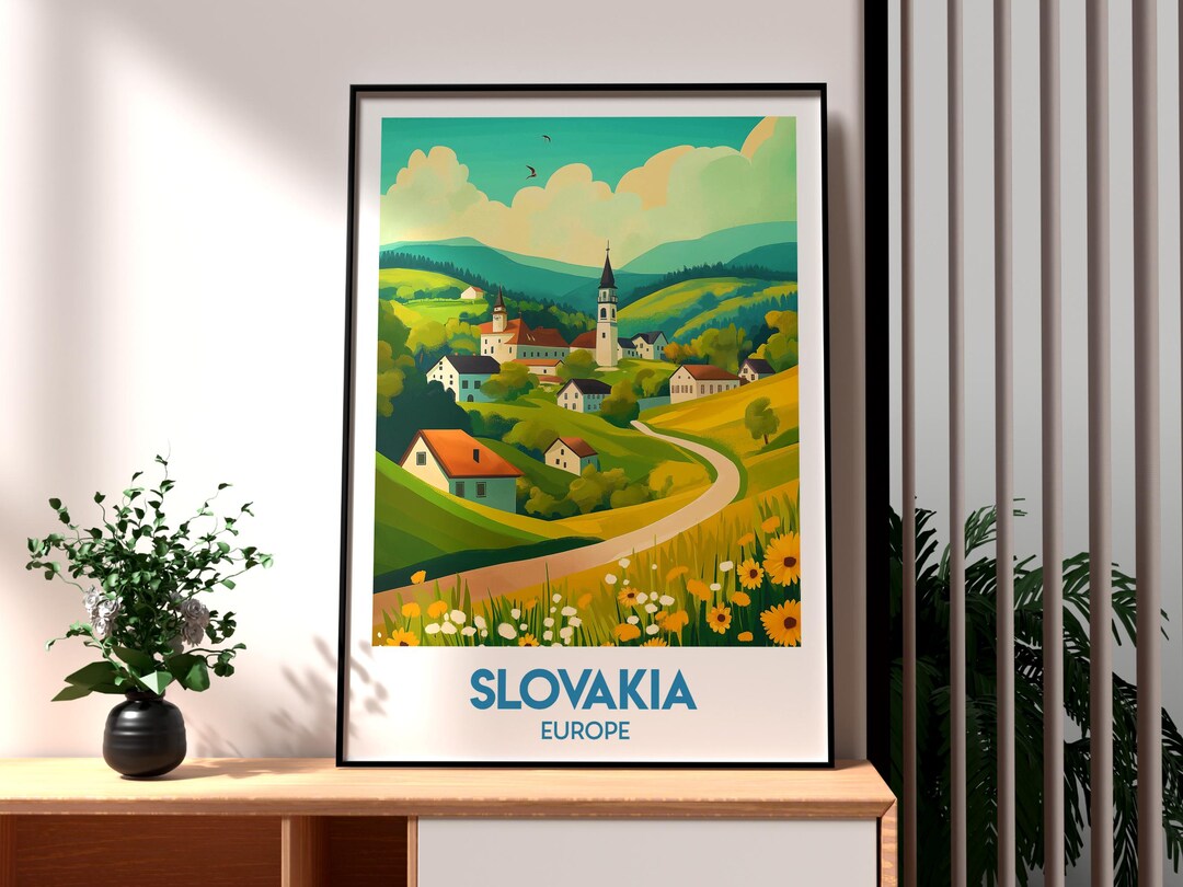 Slovakia Travel Poster: Bratislava City Art Print - Etsy