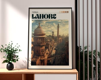 Vintage Lahore Pakistan Tourism Poster A3 Print - Etsy