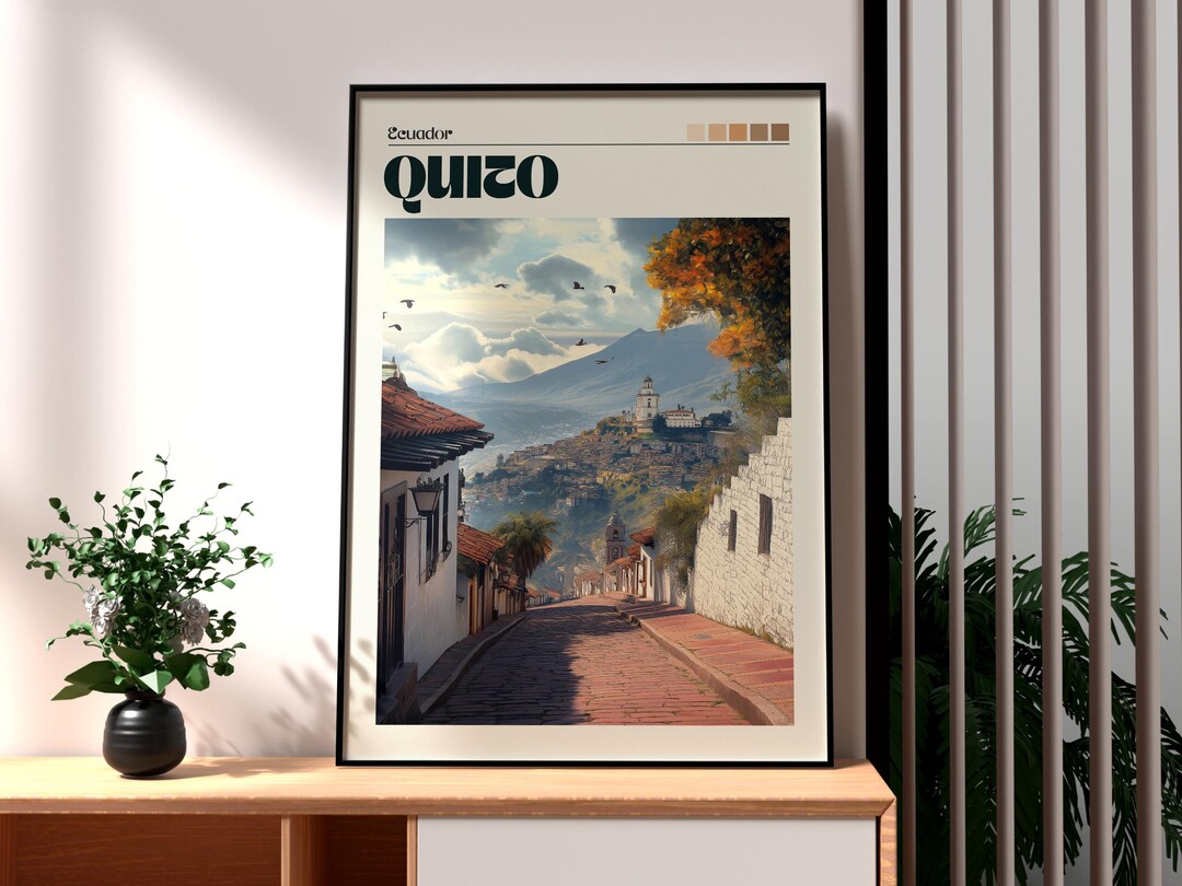 Quito Ecuador Travel Poster: South America Art Print - Etsy