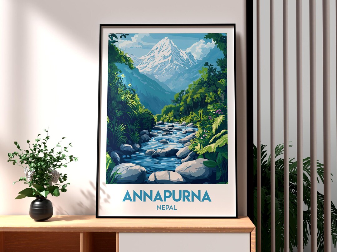 Annapurna Base Camp Print: Nepal Himalayas Wall Art - Etsy