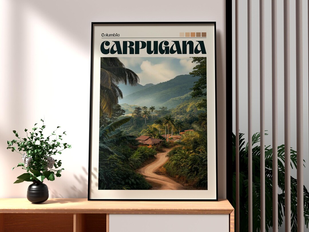 Carpugana Poster - Colombia Travel Print - Colombia Wall Art ...