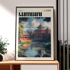 Lumbini Nepal Poster: Himalayas Wall Art Print - Etsy