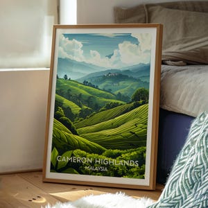 Cameron Highlands Malaysia Print: Travel Poster, Semi-gloss Art - Etsy