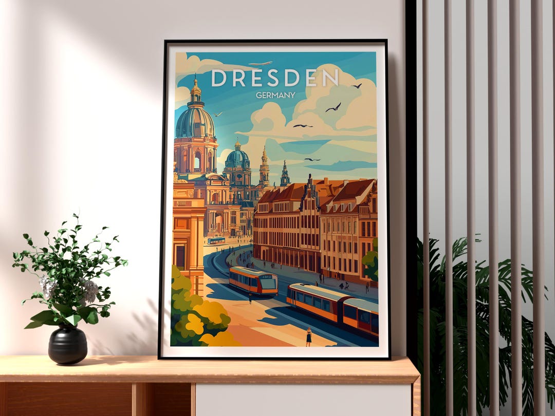 Dresden Travel Print Germany Wall Art Germany Poster Travel Wall Art ...