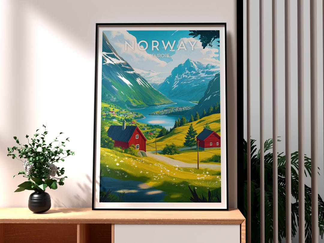 Norway Print - Norway Wall Art - Norway Nature Poster - Travel Wall Art ...
