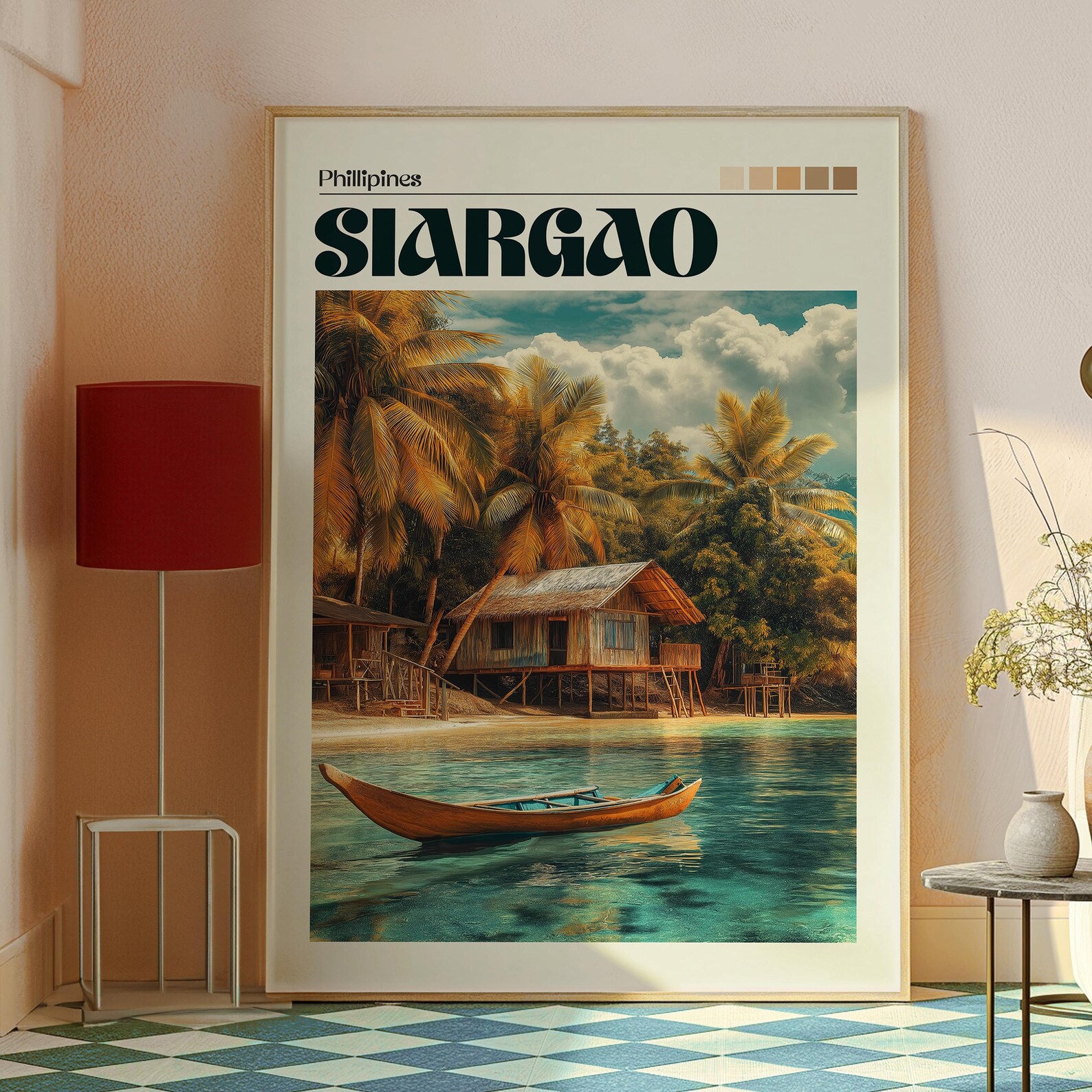 Siargao Philippines Travel Poster: Tropical Island Art Print - Etsy