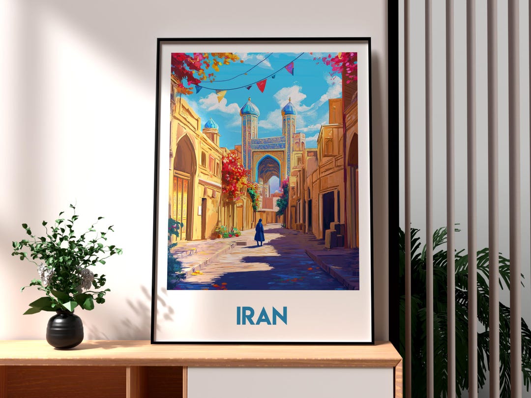 Tehran Travel Poster: Iran Wall Art Print - Etsy