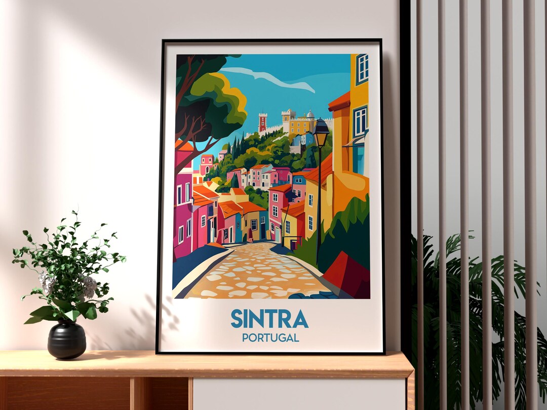 Sintra Travel Print - Sintra Wall Art - Portugal Art - Travel Wall Art ...