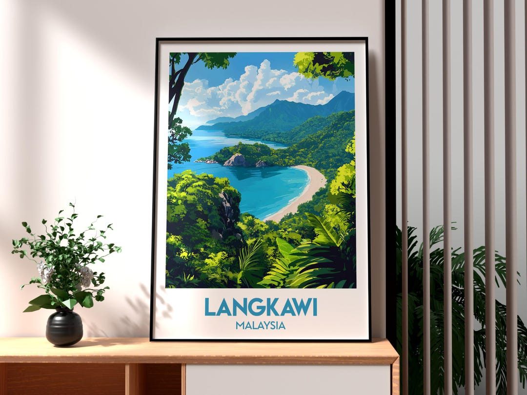 Langkawi Island Print: Malaysia Travel Poster, Beach Art - Etsy