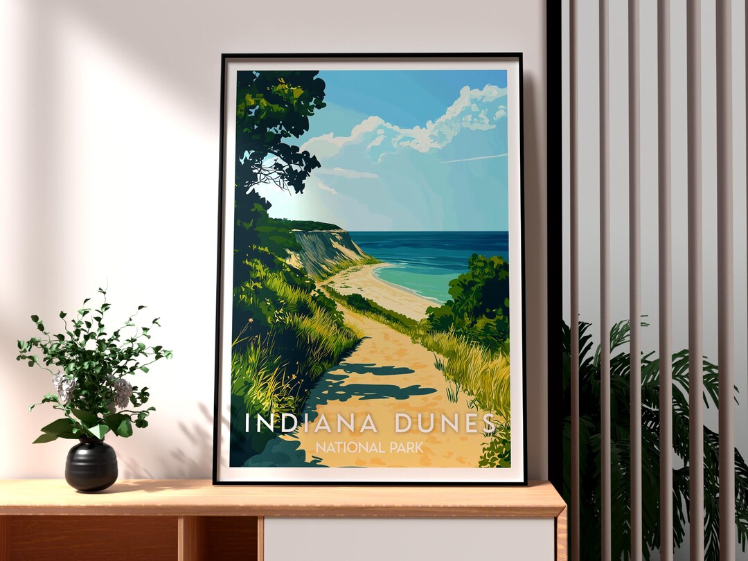 Indiana Dunes National Park Poster: Travel Wall Art Print - Etsy