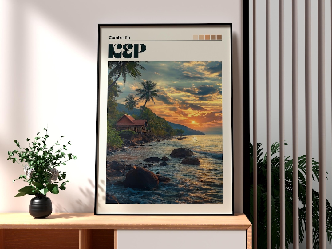 Kep Print - Cambodia Wall Art - Cambodia Poster - Kep Wall Art - Asia ...