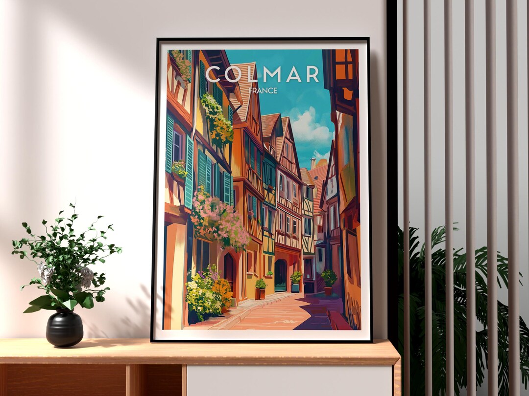 Colmar France Poster: Colorful Old Town Travel Print - Etsy