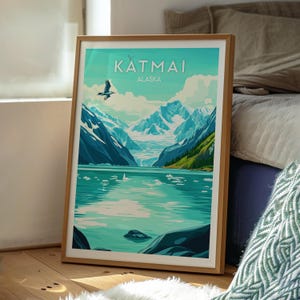 Katmai National Park Poster - Alaska Wall Art - Katmai Alaska Print ...