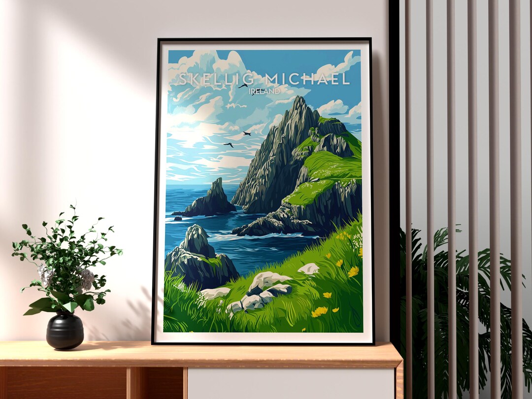 Skellig Michael Ireland Print: Coastal Landscape Art - Etsy