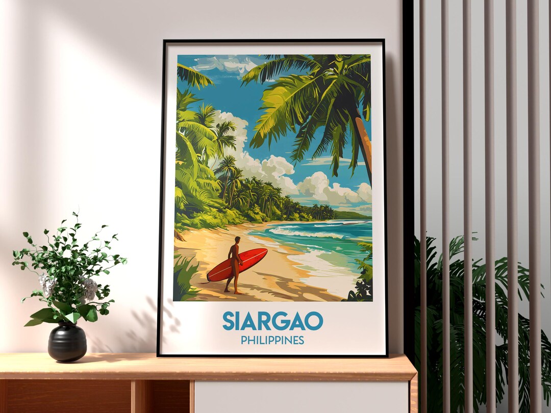 Siargao Poster - the Philippines Wall Art - Siargao Print - Philippines ...