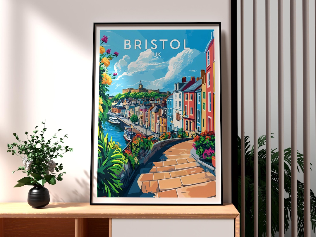 Bristol Travel Print - Bristol City Wall Art - Bristol Poster - UK City ...
