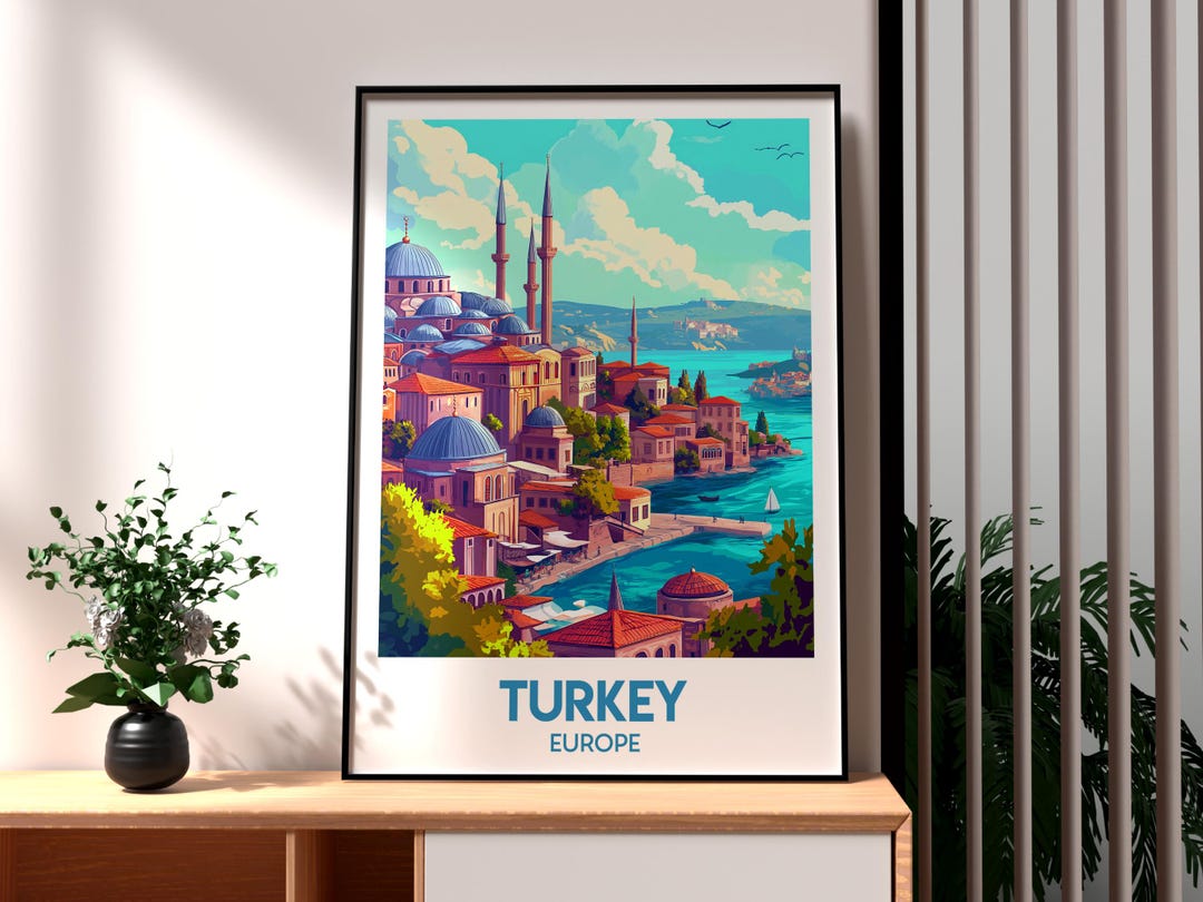 Turkey Print - Turkey Wall Art - Turkey City Poster - Turkey Travel ...