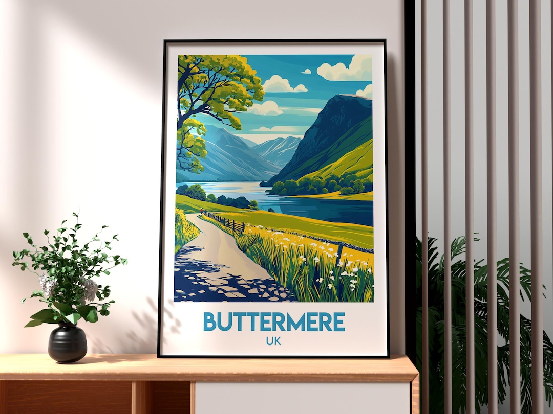 Buttermere Lake District Print: UK Travel Wall Art - Etsy