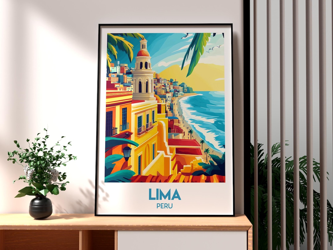 Lima Poster - Iquitos Art - Peru Travel Print - Peru Wall Art - Lima ...