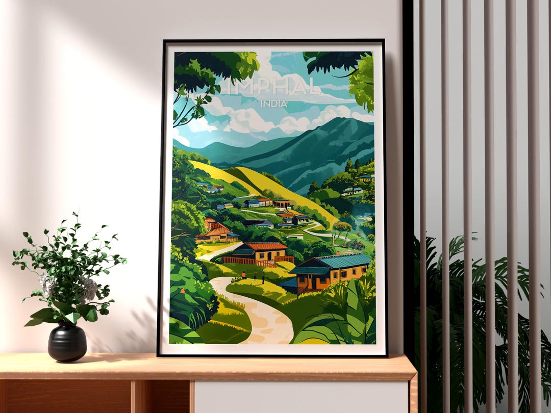 Imphal Travel Print - India Wall Art - India Art - Imphal Poster ...