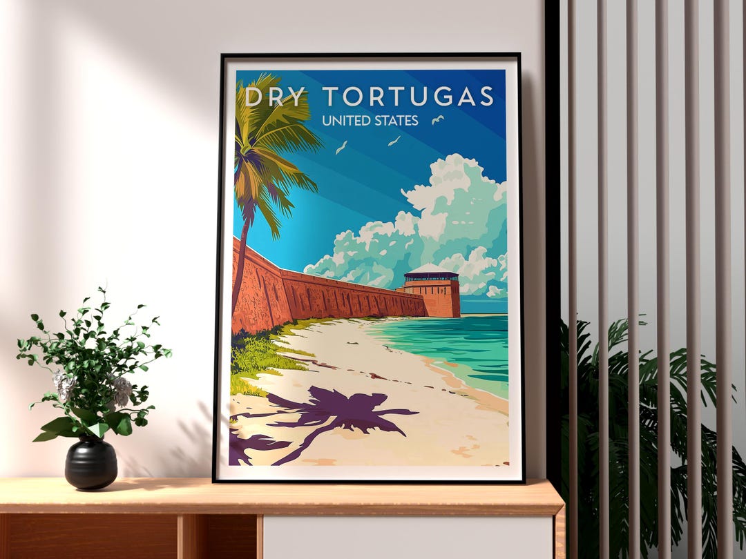 Dry Tortugas National Park Print: Florida Travel Poster - Etsy