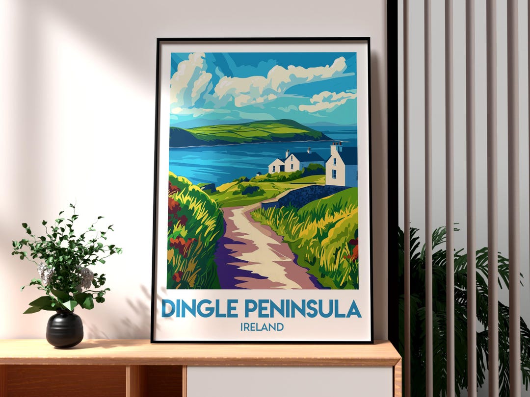 Dingle Peninsula Print - Ireland Wall Art - Dingle Ireland Poster ...