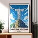 Christ the Redeemer Poster Brazil Wall Art Rio De Janeiro Print Brazil ...