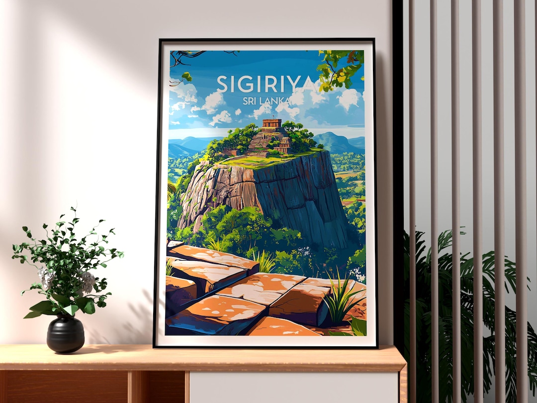 Sigiriya Poster - Sri Lanka Wall Art - Sigiriya Wall Art - Sigiriya ...