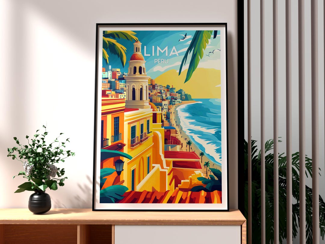 Lima Poster - Iquitos Art - Peru Travel Print - Peru Wall Art - Lima ...
