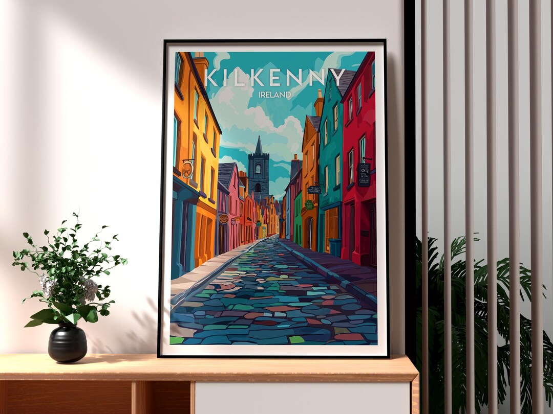 Kilkenny Ireland Print: Colorful Travel Wall Art - Etsy