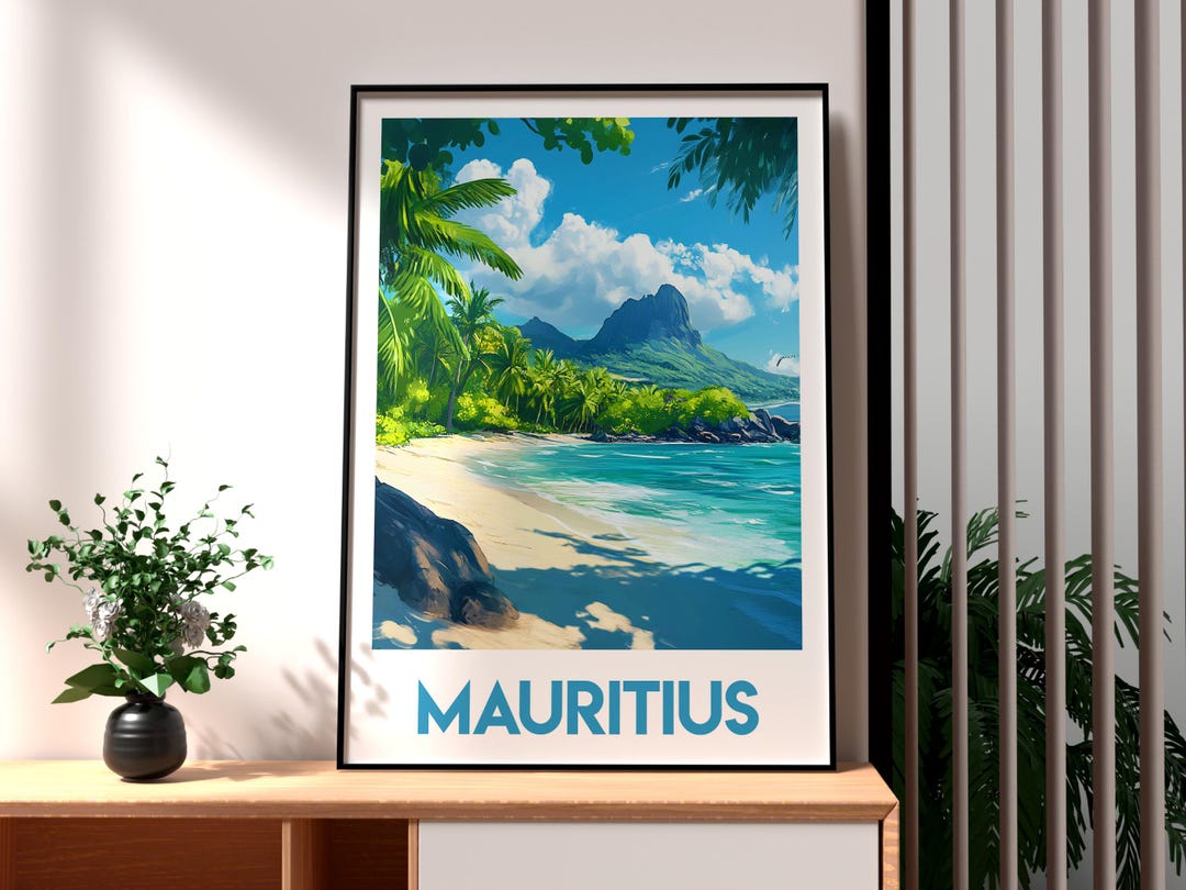 Mauritius Print - Mauritius Wall Art - Port Louis Mauritius Poster ...