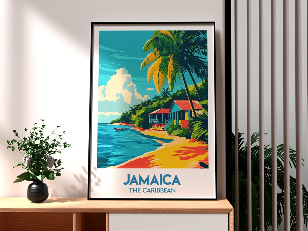 Montego Bay Jamaica Print: Caribbean Travel Poster - Etsy