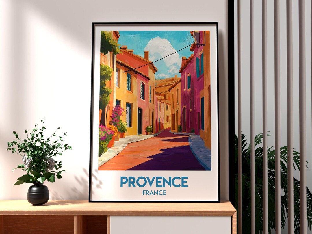 Provence Poster - France Wall Art - Provence Poster - France Travel ...