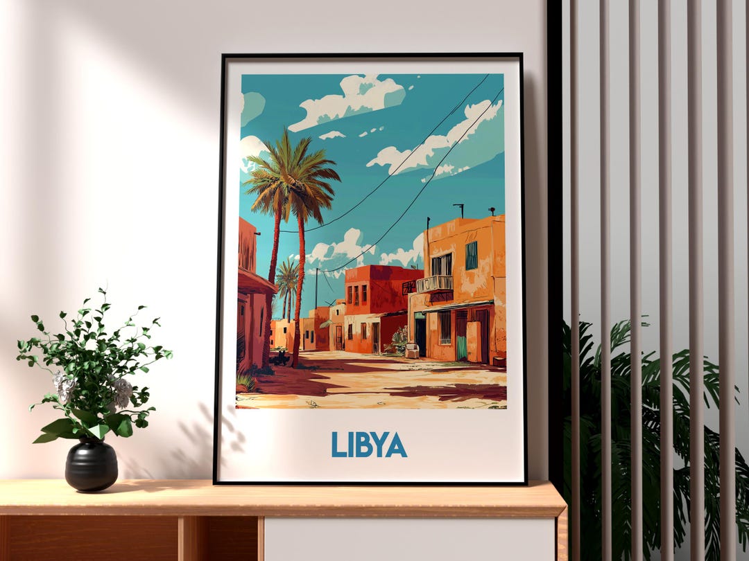 Tripoli Libya Travel Poster: Africa Art Print - Etsy
