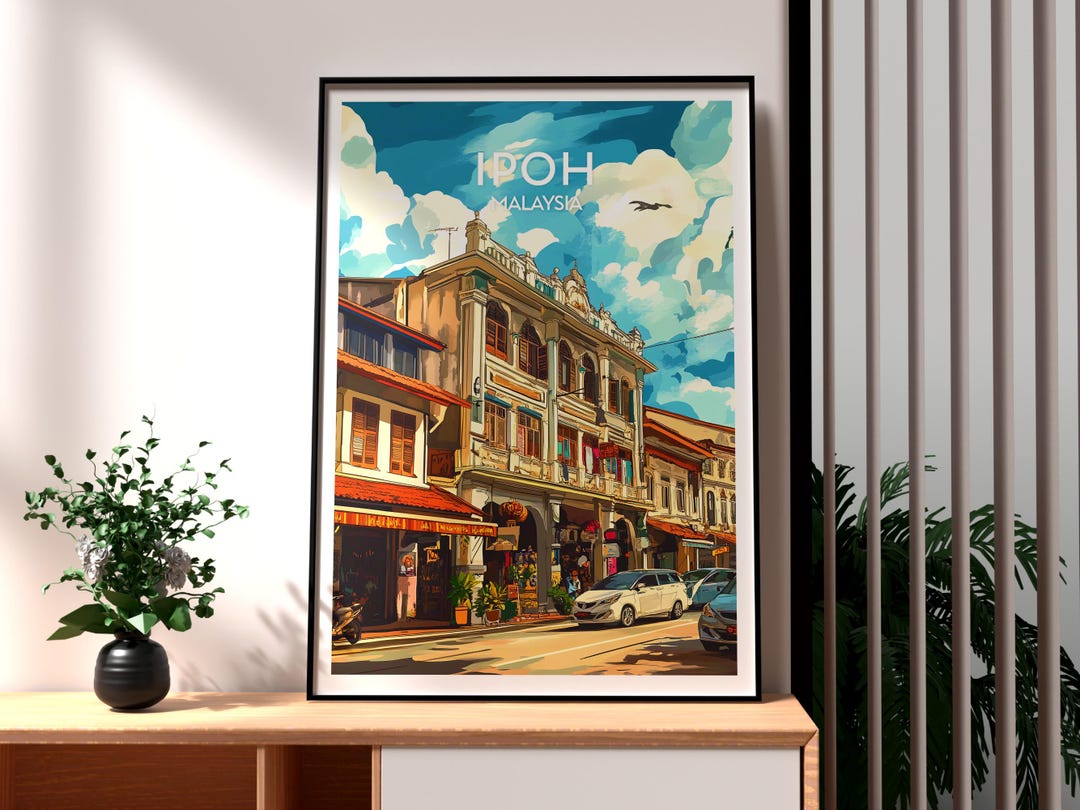 Ipoh Print - Malaysia Wall Art - Perak Poster - Ipoh Wall Art ...