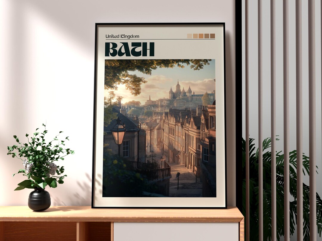 Bath UK Print - Bath City Wall Art - Bath Poster - UK City Wall Art ...