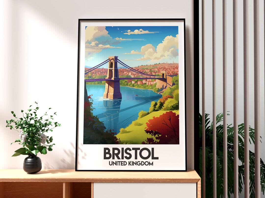 Bristol Travel Print - Bristol City Wall Art - Bristol Poster - UK City ...