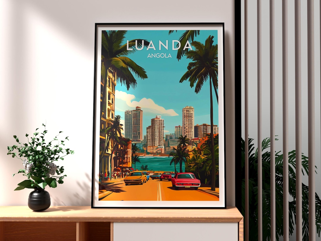 Luanda Poster - Angola Print - Luanda Travel Wall Art - Africa Travel ...